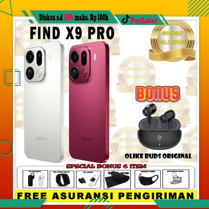 Promo (PROMO LIVE) OPPO FIND X9 PRO 5G 16/512 & FIND X9 5G 12/256 & 16/ ...