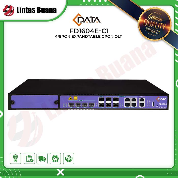 Jual C-DATA GPON OLT FD1604E-C1 4 / 8PON Expandable gpon olt cdata ...