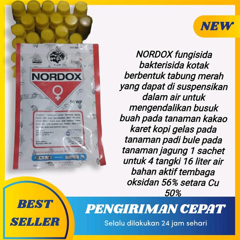 NORDOX 56 BP 100 gram fungisida bakterisida kontak bentuk tepung bahan ...