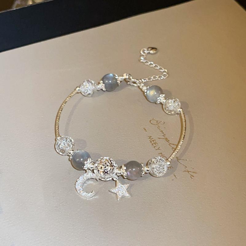 New Casual Moonstone Beaded Bracelet Bracelet Gently Break Ice - TikTok ...