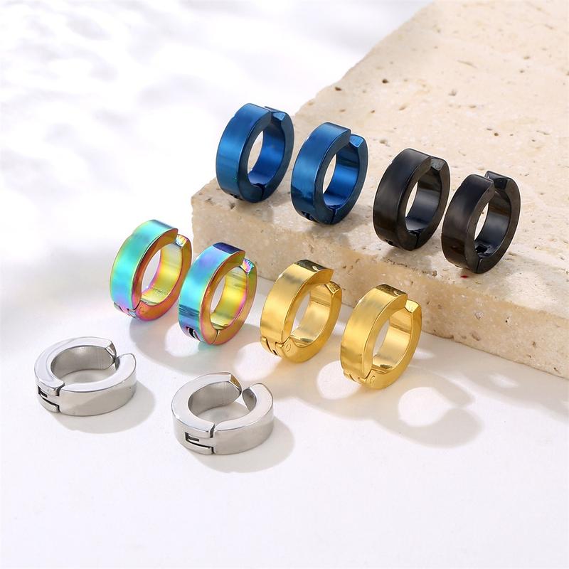 Titanium steel earrings Fashion Ear Stud Fake Jewellery Korean - TikTok ...