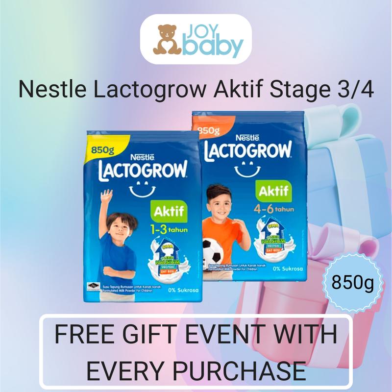 Lactogrow Active Milk Formula (1-6 years)(850g) - TikTok Shop Singapore