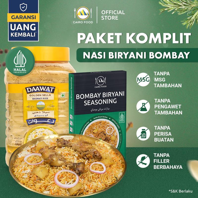 Paket Komplit Nasi Bombay Biryani Sehat – Tanpa MSG, 100% Rempah Murni | Cairo Food - Shop ...