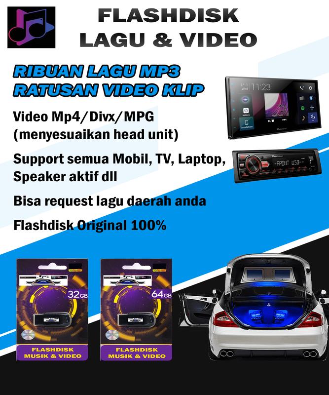 Flashdisk Full Musik & Video Klip (Original 100%) - Shop | Tokopedia