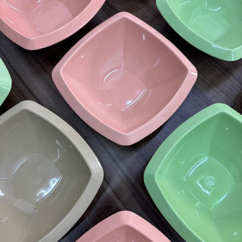 Guudcare - 12 Pcs Mangkuk Segi 10 inch Pp 5 Plastik Tebal, lebar - Shop ...