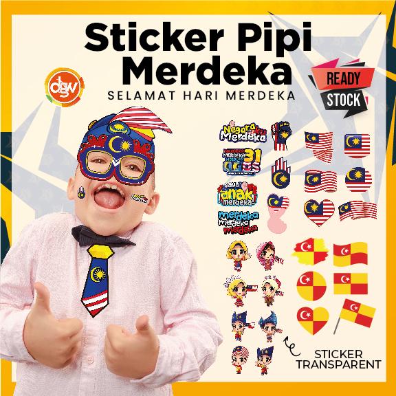 Sticker Pelekat Pipi Merdeka 2024 Paper - TikTok Shop Malaysia