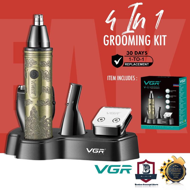 VGR V-621 Professional 4 in 1 Grooming Kit with 500mAh Lithium - TikTok ...