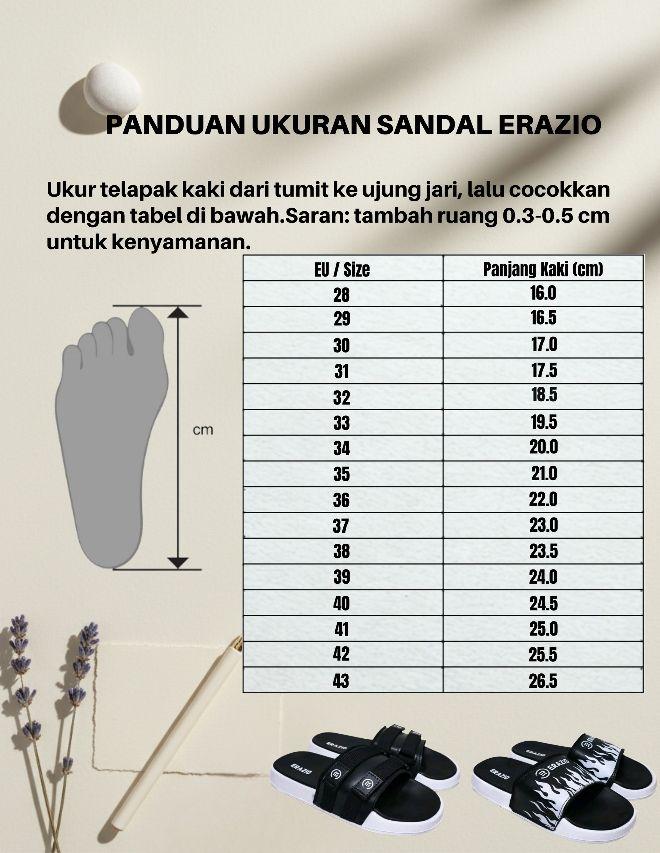 ERAZIO Sendal Selop Distro Anak Dan Dewasa Tipe Perekat Cewek Cowok ...