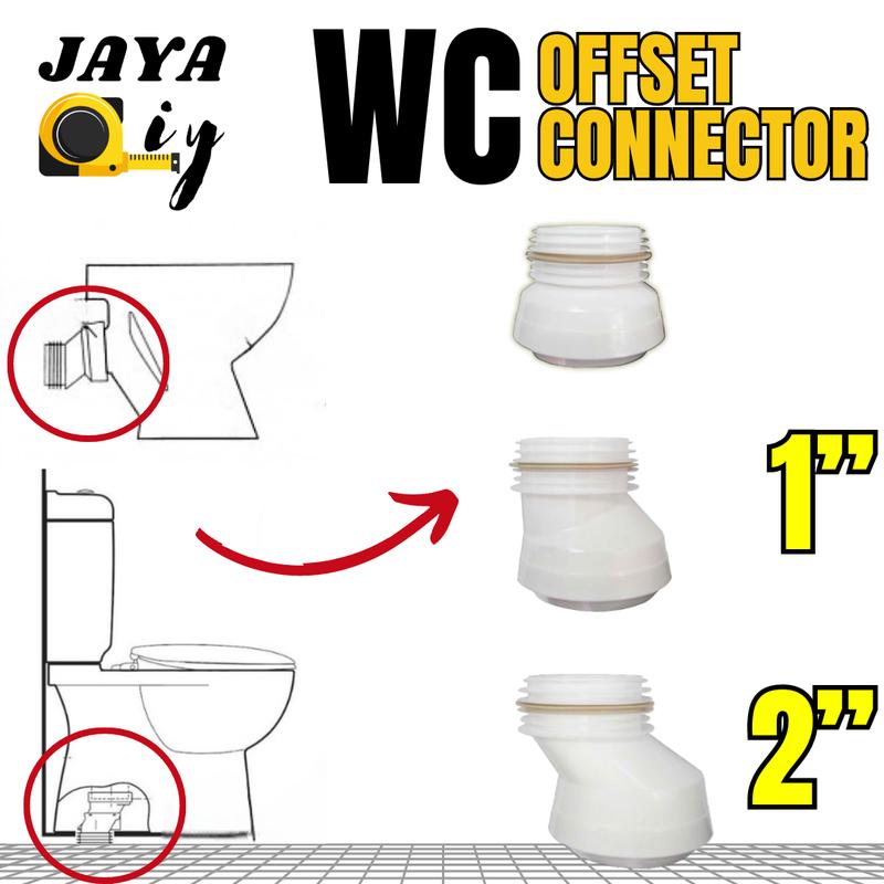 [1PCS] WC OFFSET TOILET WASTE PAN CONNECTOR 4" STRAIGHT / 4" - TikTok ...