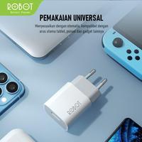 Promo ROBOT Charger RT-L1 Single Port Quick Charging Free Cable Micro ...