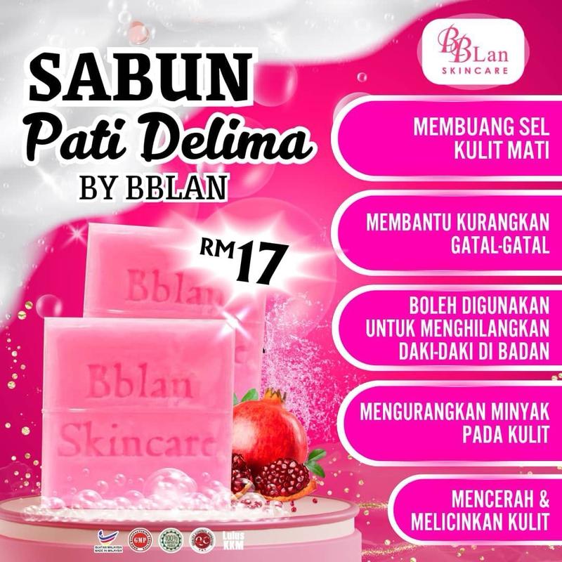 SABUN PATI DELIMA BBLAN SKINCARE Organik Mencerahkan - TikTok Shop Malaysia