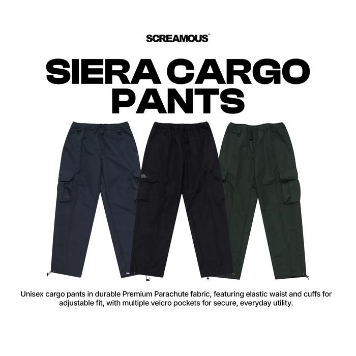Promo Screamous Long Pants Cargo SIERA Regular Fit - BLACK, 28 - Kota ...