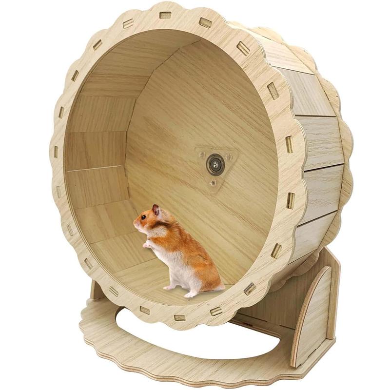 Roda Hamster Kayu, untuk Haiwan Peliharaan Kecil, Senyap, Roda - TikTok ...