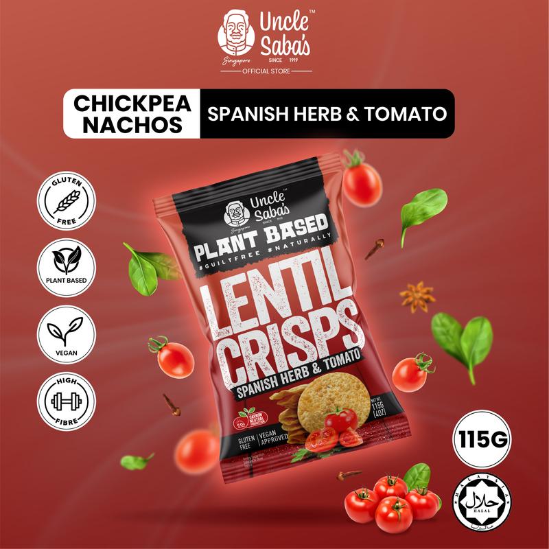 UNCLE SABA'S PLANT BASED LENTIL CRISPS 115g - SPANISH HERB - TikTok ...