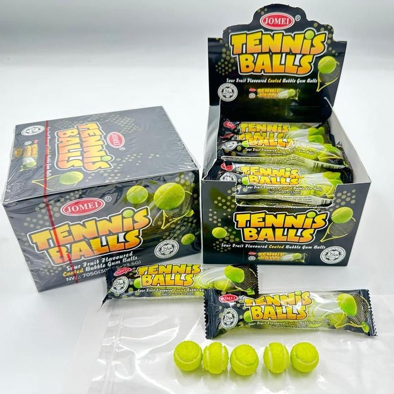 Gula Getah Bola Rasa Masam Jomei Tennis Balls Bubble Gum 30pcs - TikTok ...