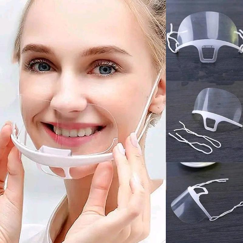 (INDIVIDUAL PACKED) TRANSPARENT MOUTH SHIELD / TRANSPARENT PROTECTIVE ...