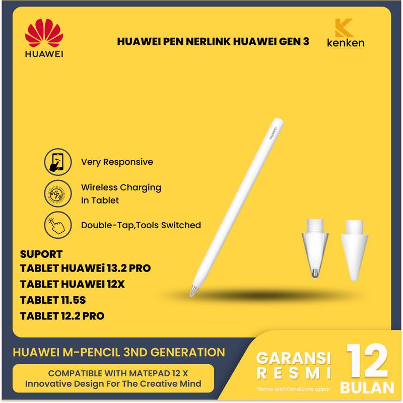 Huawei Stylus M-Pencil Gen 3 Compatible with matepad HUAWEI Original ...