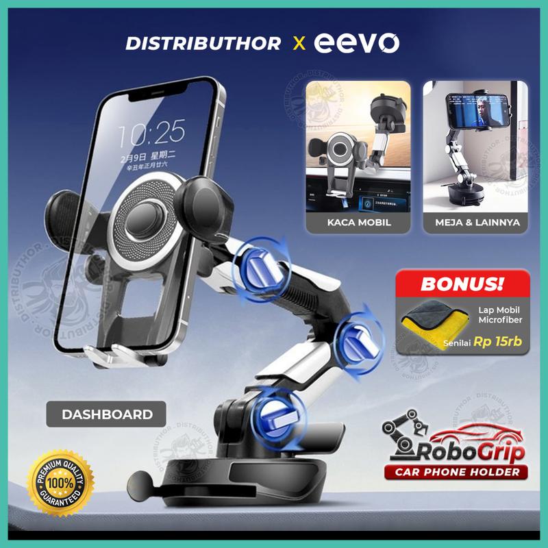 Holder Hp Mobil eevo RoboGrip Car Phone Stand Penjepit Penyangga - Shop | Tokopedia