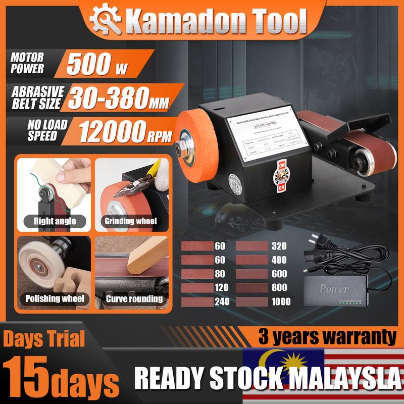 500W 12000RPM Pengisar Pelbagai Fungsi Mini Electric Belt Sander ...