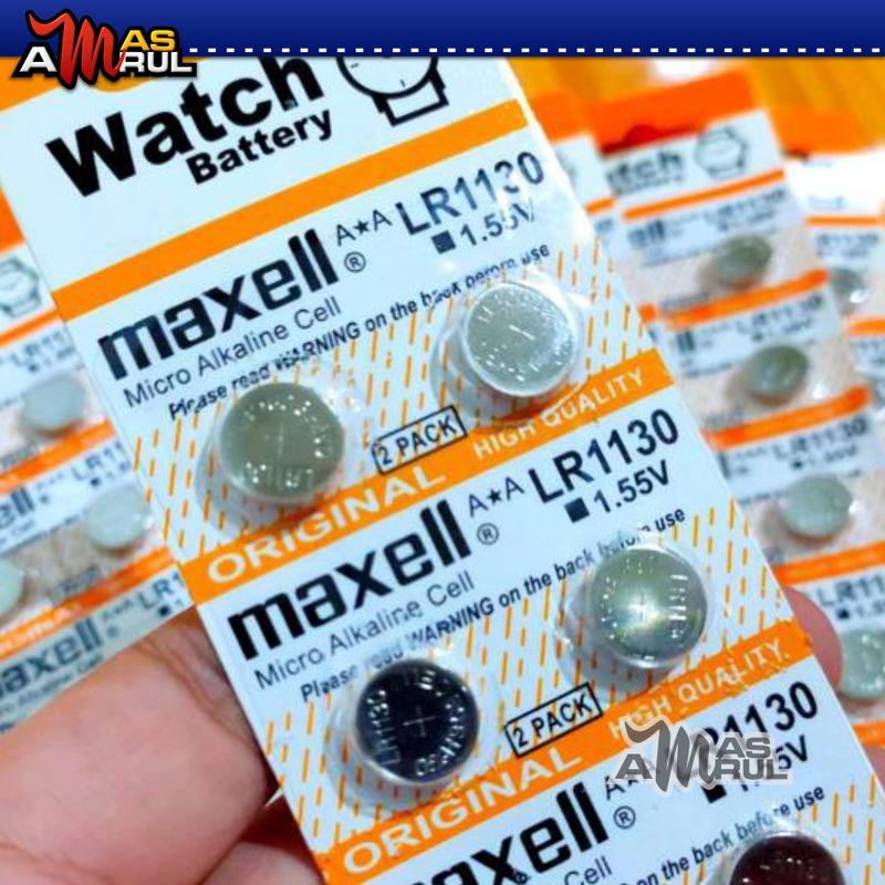 Baterai jam / calculator lr1130 ag10 1130 maxell batre maxel - Shop ...
