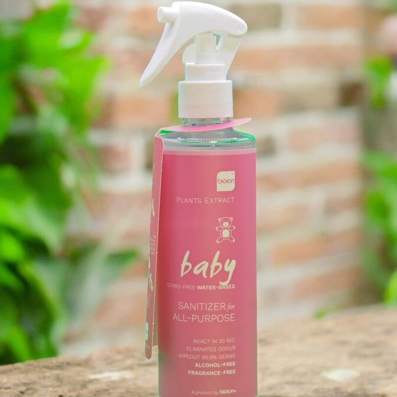 BABY GERMS-FREE WATER-BASED SANITIZER for ALL- PURPOSE ORIGINAL 250ML ...