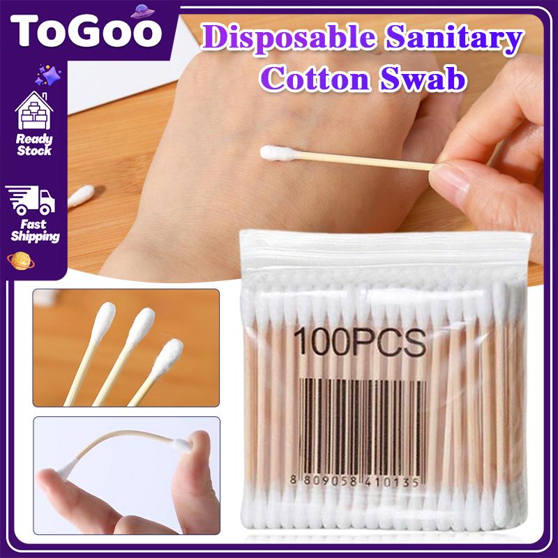 Disposable Sanitary Cotton Swab Soft Bag Double-Ended Cotton - TikTok ...