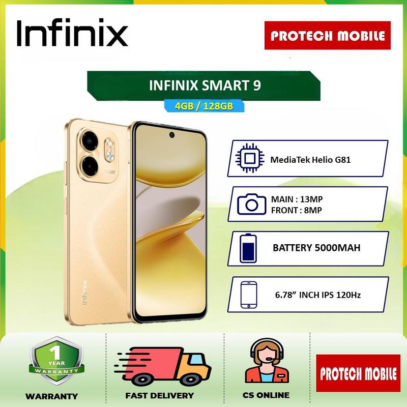 INFINIX SMART 9 ( 4GB/128GB ) GARANSI RESMI | UP TO 8GB EXTENDED - Shop ...