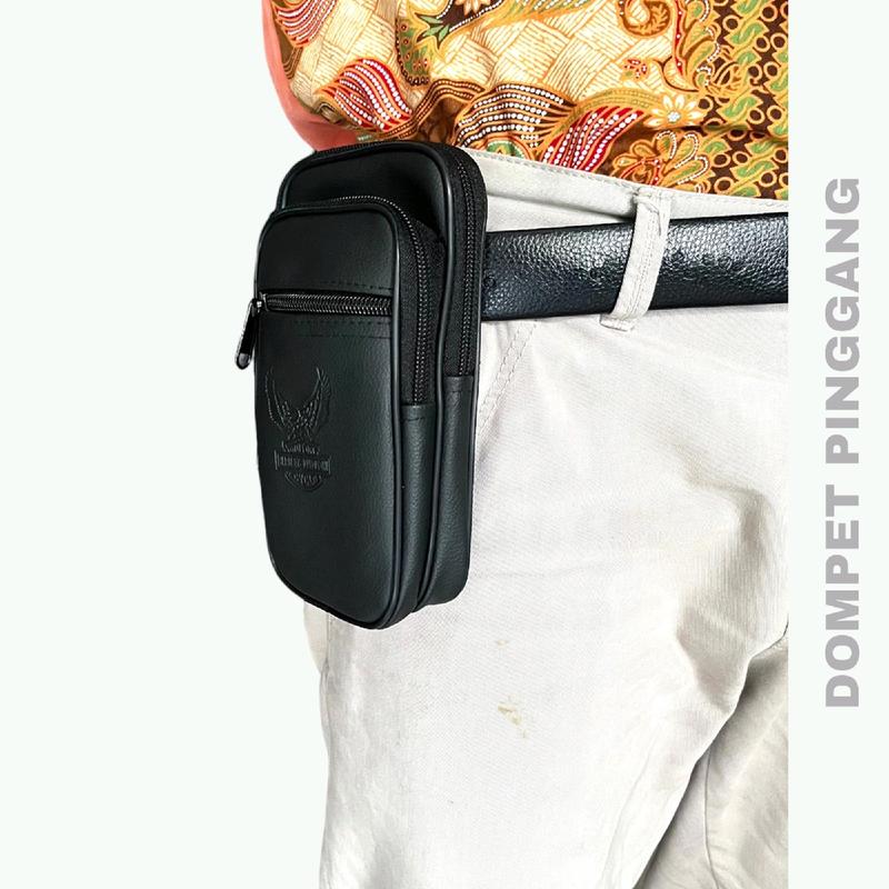 Dompet Pinggang Hp Pria Kulit PU - Tas Dompet Tempat Hp 3 Slot - Shop ...