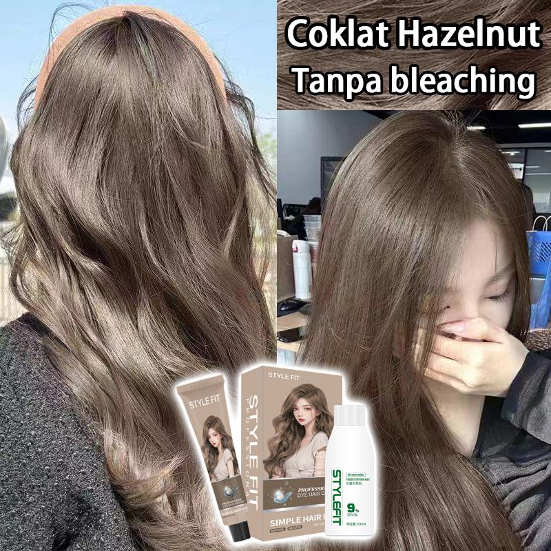 Warna Rambut 2025 Tanpa Bleaching Pewarna Rambut Cat Rambut Hair - Shop ...
