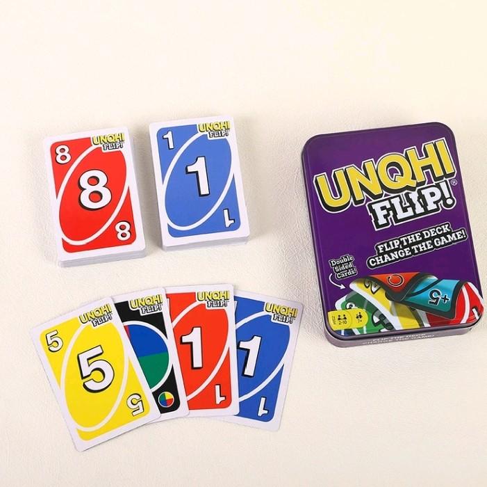 UNO UNQHI Tin Box Card Family Games Card Kids Number Set - TikTok Shop ...