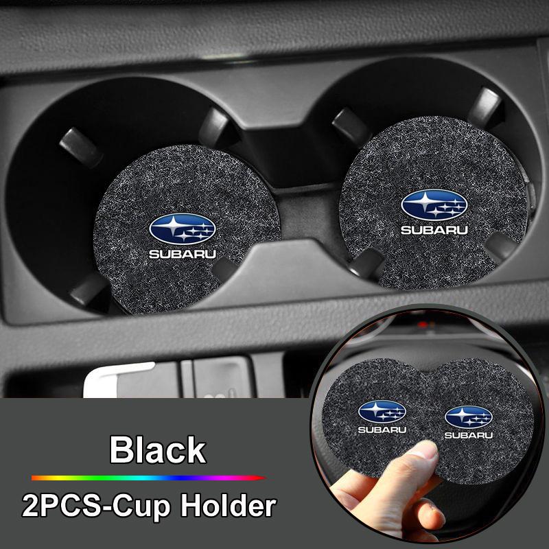 2PCS Car Center Console Armrest Water Cup Slot Felt Fur Material ...