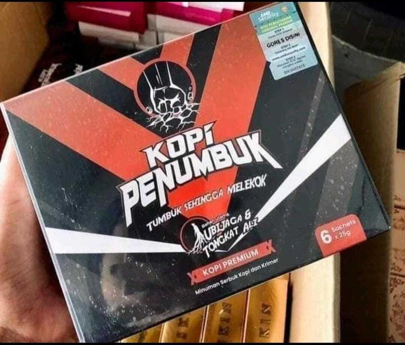 [1 Kotak 6 sachet] Kopi Penumbuk Original Lelaki Coffee Tumbuk - TikTok ...