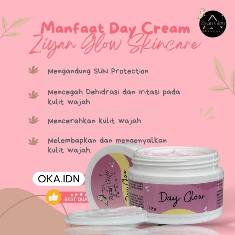 Day Cream Normal Ziyan Glow Skincare BPOM Halal dengan SPF 30 Pelindung ...