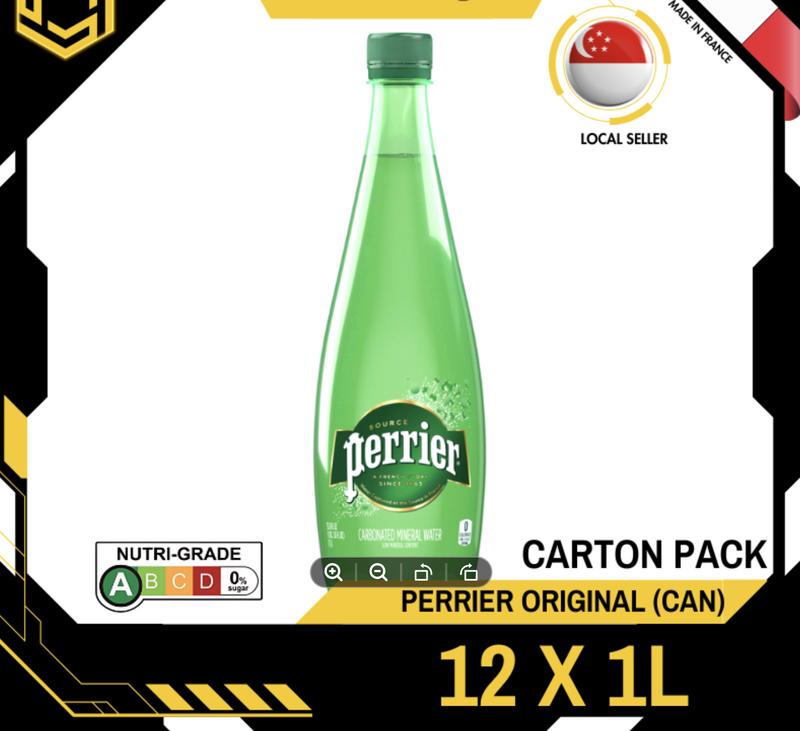 PERRIER ORIGINAL Sparkling Mineral Water 1L X 12 (BOTTLES) - TikTok ...