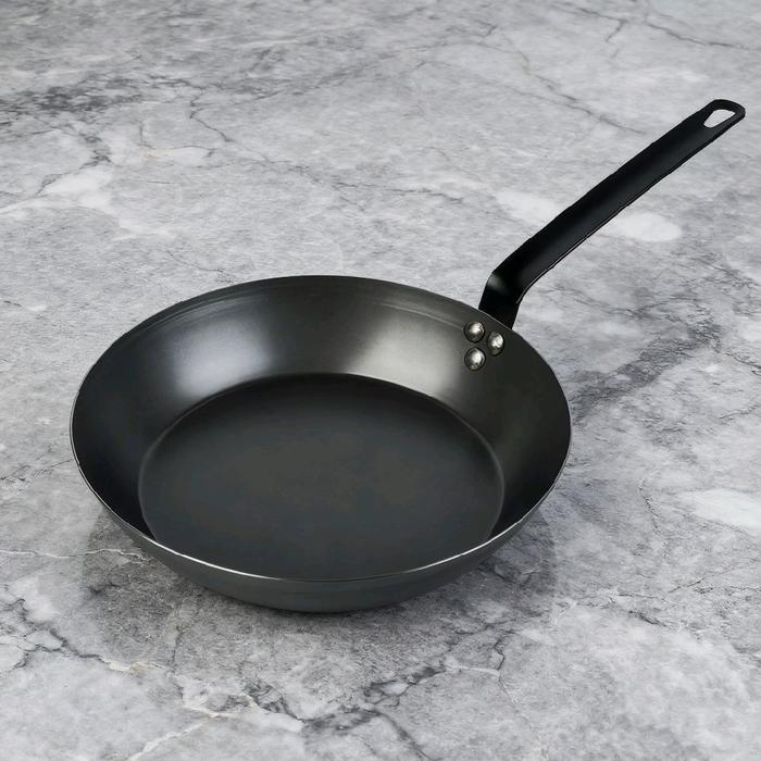 Jual Frying Pan Blacksteel Teflon Baja Wajan Penggorengan ready to use ...