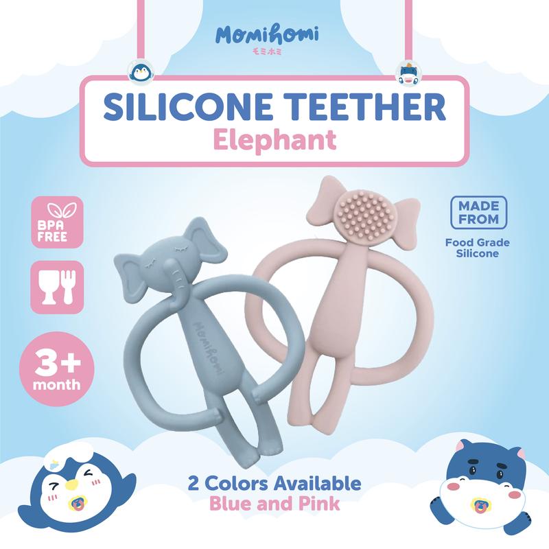 MOMI HOMI Silicone Teether Bayi Premium Gigitan Bayi Silicon - Shop ...