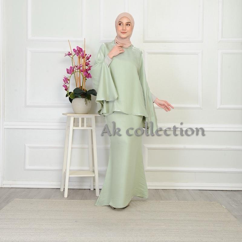 Baju Set 3D Kurung Ready Stock Kain Shimar & Ironless Free Size ...