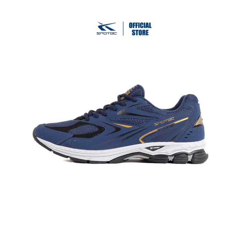 Spotec Running Glade Sepatu Lari Pria Wanita - Biru Tua Emas - Shop ...