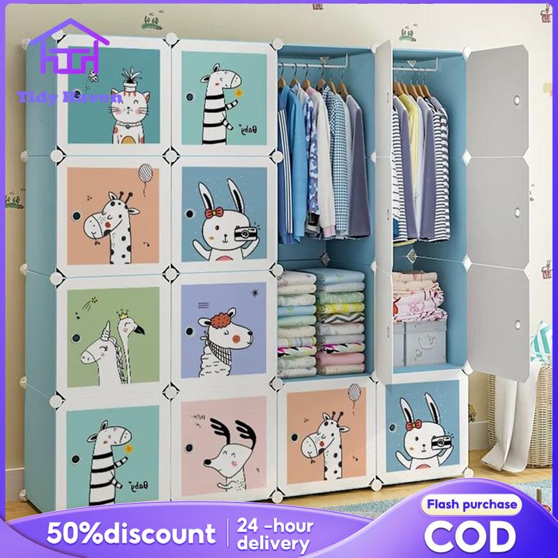 Children Wardrobe almari baju budak rak baju kids dress Larg - TikTok ...
