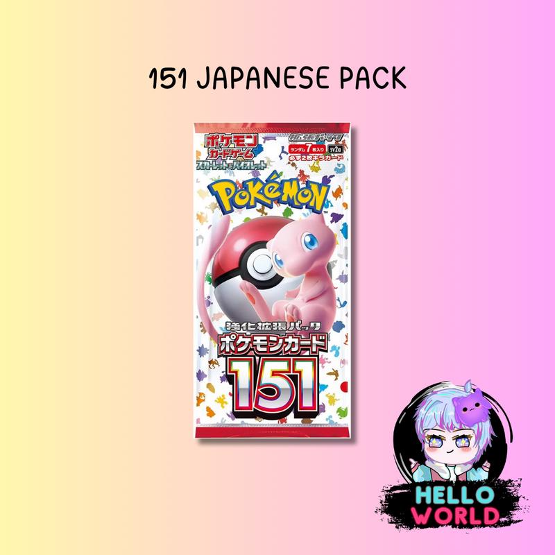 (Live rip) Pokemon Japanese 151 booster pack. Each pack contains ...