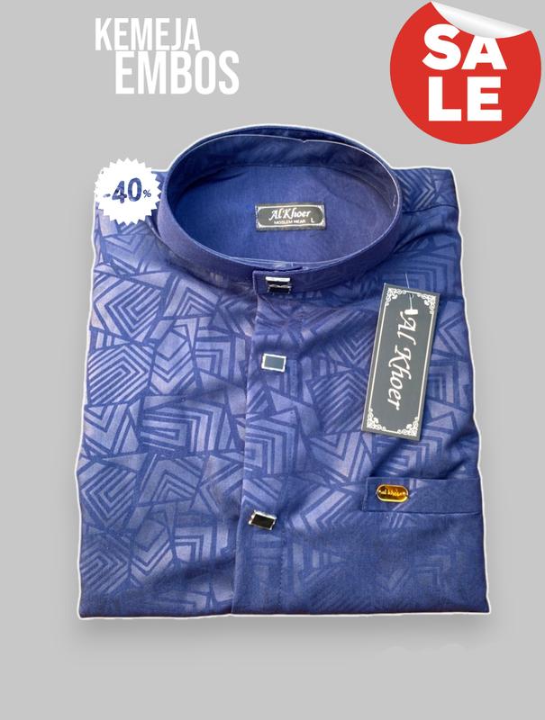 kemeja sultan warna biru nevi kemeja koko terbaru 2025 kemko - Shop ...