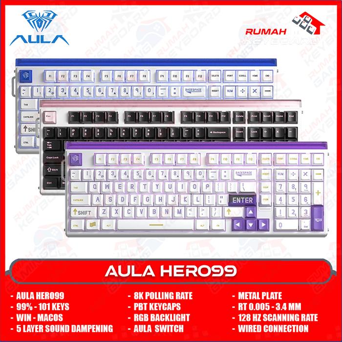 Promo AULA - HERO99 HE 99% - 101 Keys - SOCD - Wired - Magnetic Switch ...