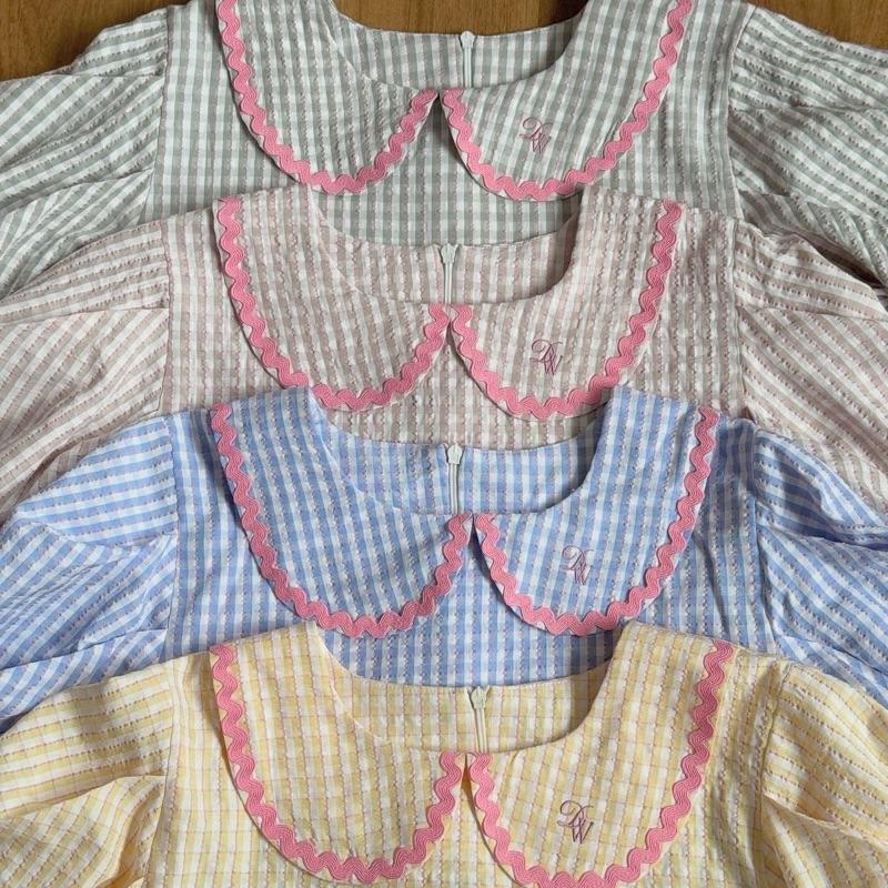 DEWI DIARY LANA Gingham TOP & SKIRT - TikTok Shop Malaysia