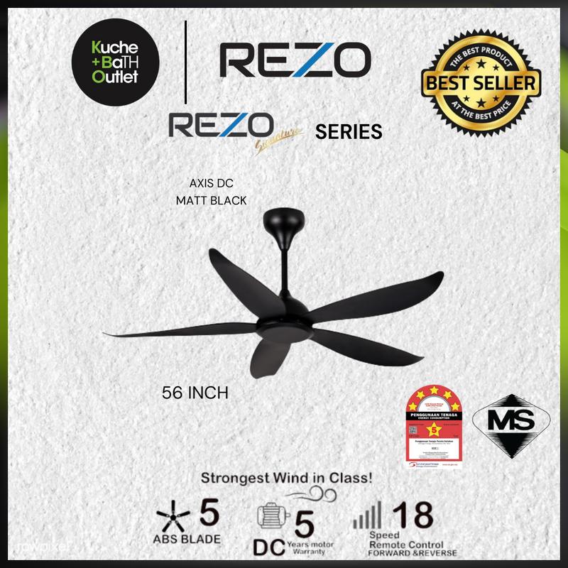 [FAST SHIP] Rezo Ceiling Fan AXIS DC 5 / 3 ABS Blades 6+6 Speed ...