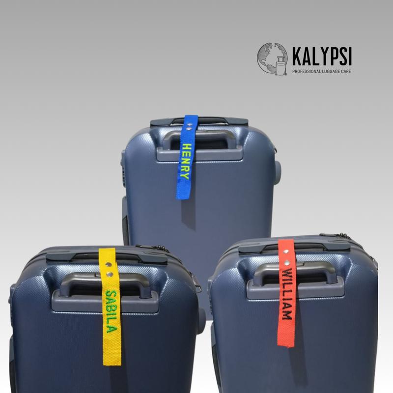 Gantungan Penanda Nama Tas / Koper Luggage Tag Bordir Warna Custom ...