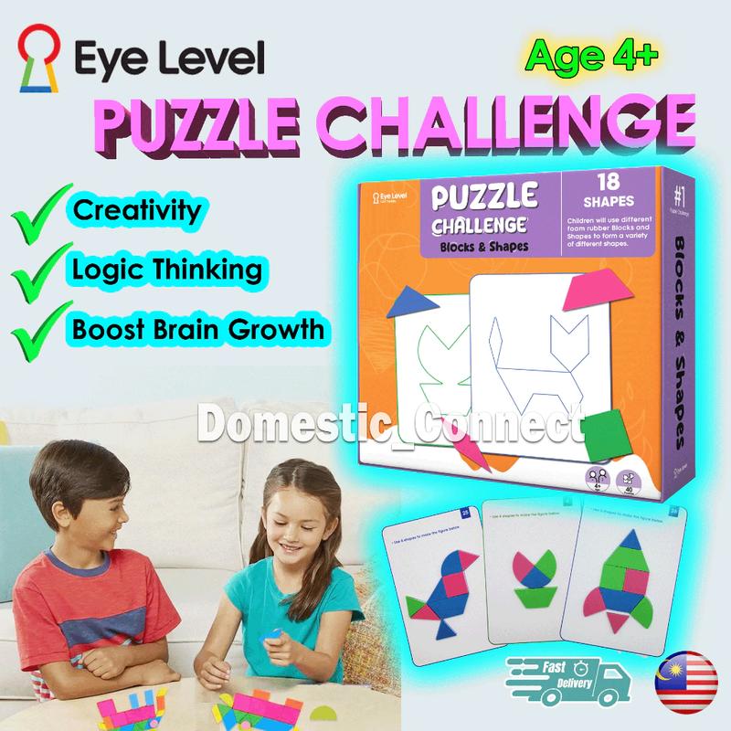 Eye Level Puzzle Challenge Shapes and Blocks Logic Creativity - TikTok Shop Malaysia