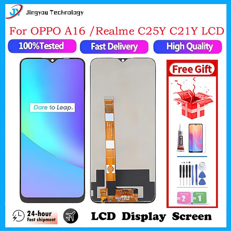 For OPPO A16 LCD REALME C25Y C21Y LCD DISPLAY TOUCH SCREEN ASSEMBLY ...