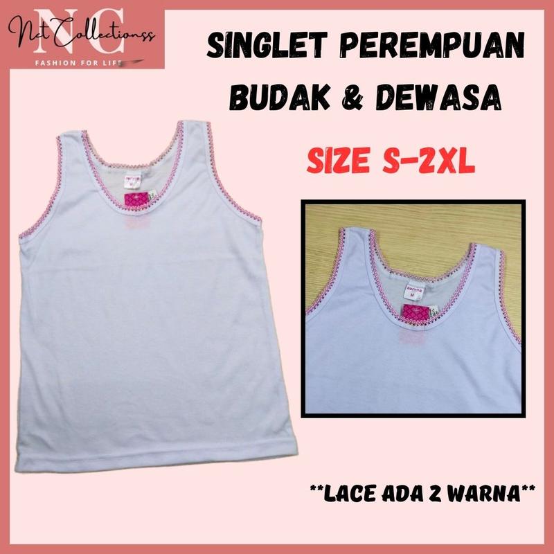 SINGLET LACE BUDAK PEREMPUAN / SINGLET LACE DEWASA PEREMPUAN - TikTok ...