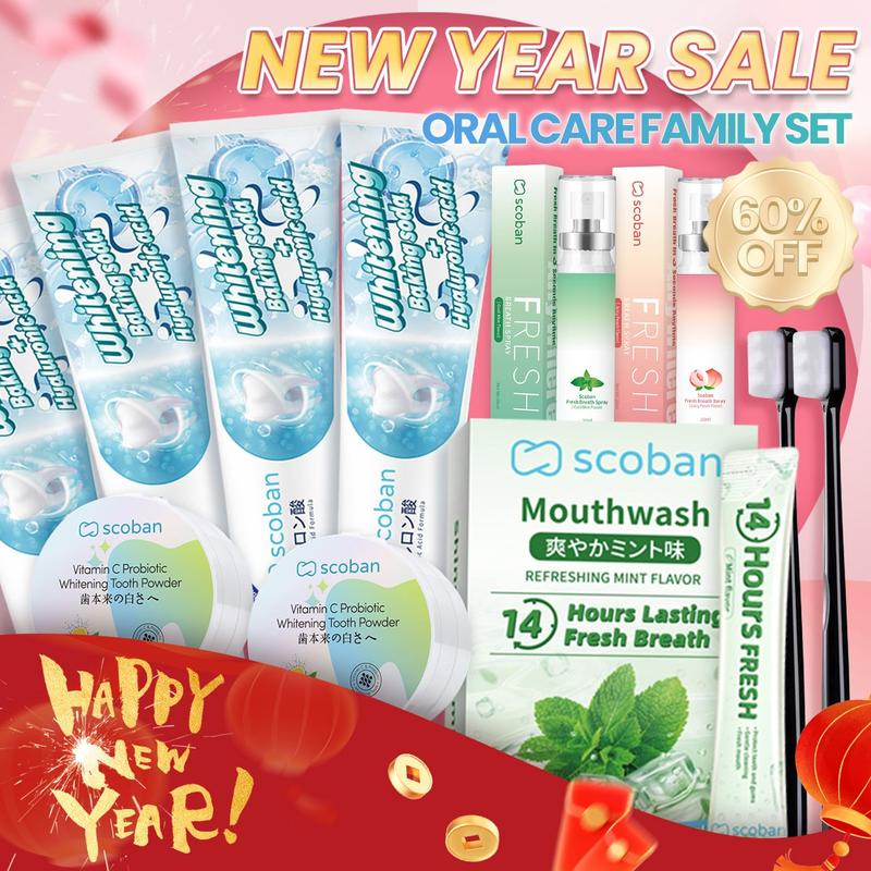 Scoban oral care family set 4 pcs scoban teeth Whitening toothpaste ...