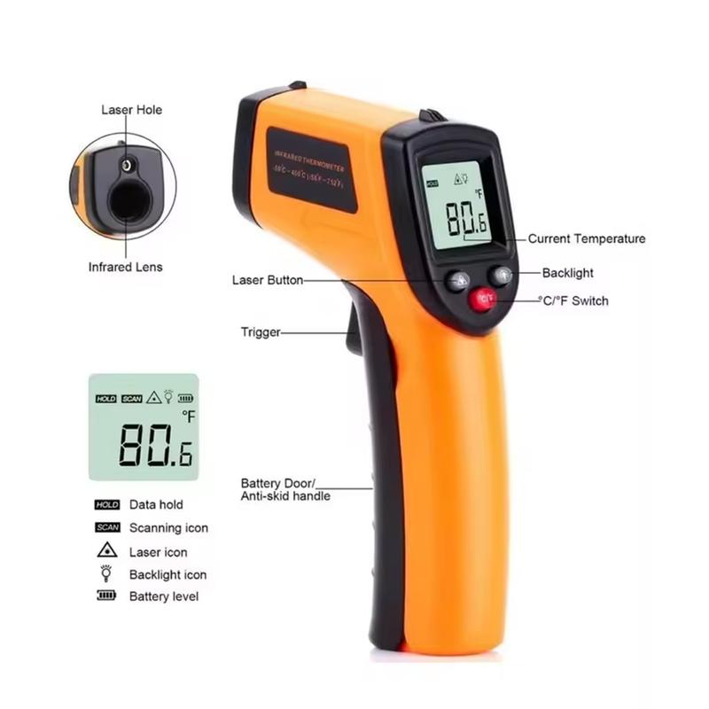GM320 Thermogun Termometer Infrared Laser Industri Non Contact Lcd ...